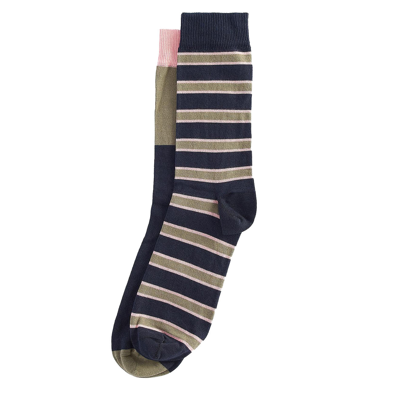 Barbour Colour Block Socks Gift Set Navy / Olive / Pink | The Sporting ...