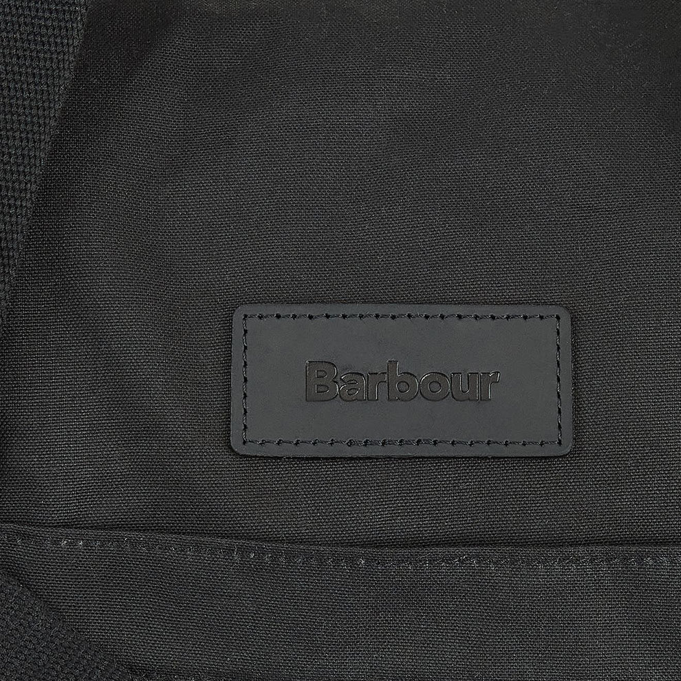 Barbour Explorer Wax Duffle Bag Classic Black | The Sporting Lodge
