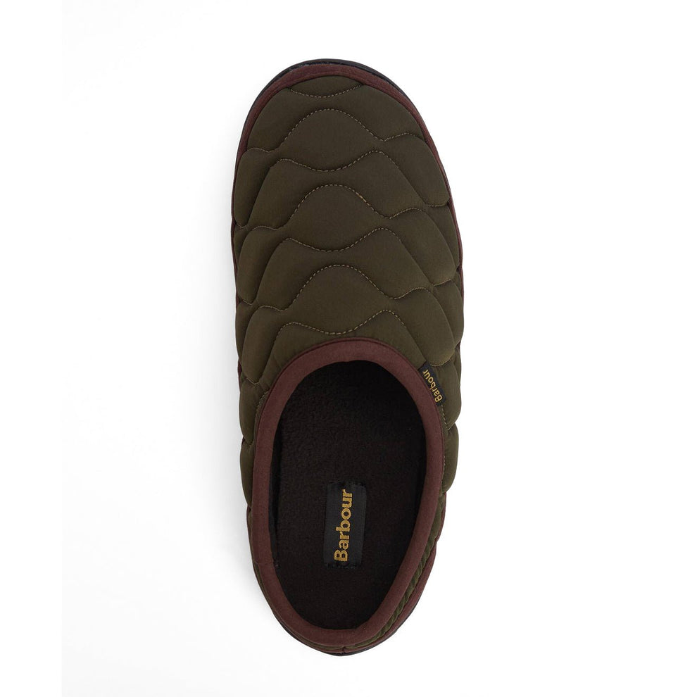 Barbour Outdale Slippers Olive/Brown – The Sporting Lodge