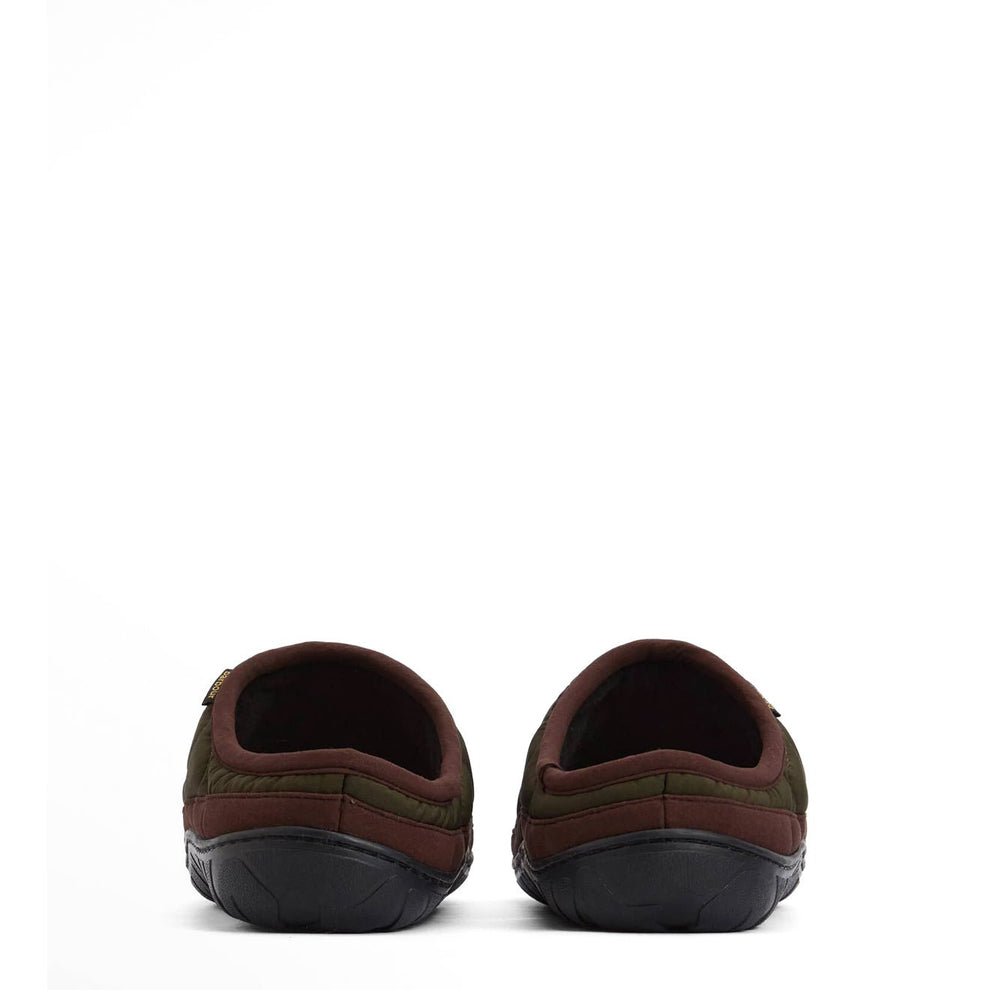 Barbour Outdale Slippers Olive/Brown – The Sporting Lodge