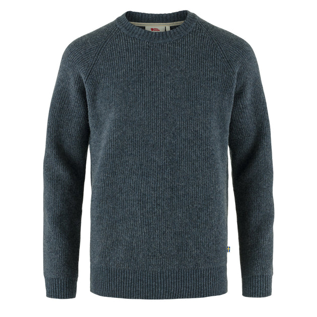 Fjallraven Ovik Rib Sweater Navy | The Sporting Lodge