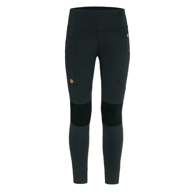 Fjallraven Womens Abisko Trekking Tights HD Black | The Sporting Lodge