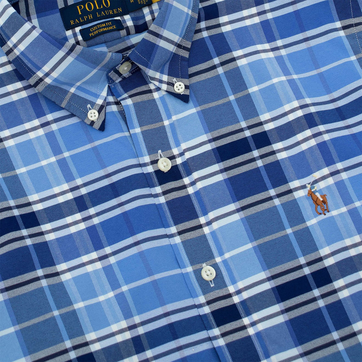 Polo Ralph Lauren Custom Fit L/S Check Shirt Blue Multi | The Sporting ...