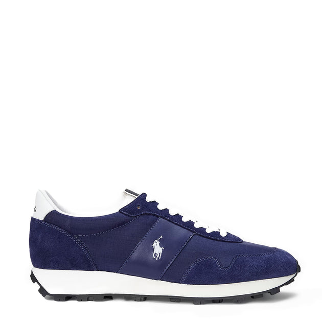 Polo Sport PRL Trail 125 Suede-Panelled Trainer New Classic Navy ...