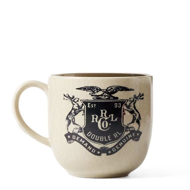 RRL by Ralph Lauren Shield Mug Cream / Black | The Sporting Lodge