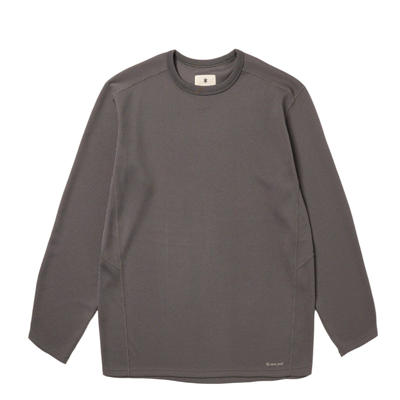 Snow Peak Dry Thermal L/S T-Shirt Charcoal | The Sporting Lodge