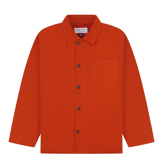 Uskees 3001 Buttoned Overshirt Rust – The Sporting Lodge