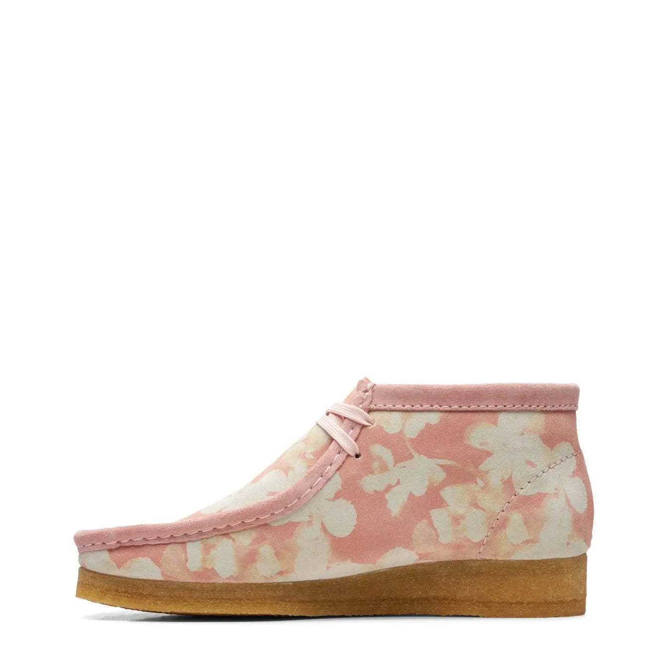 Clarks Originals Womens Wallabee Boot Pink Floral | The Clarks Originals Womens Wallabee Boot Pink Floral | The
