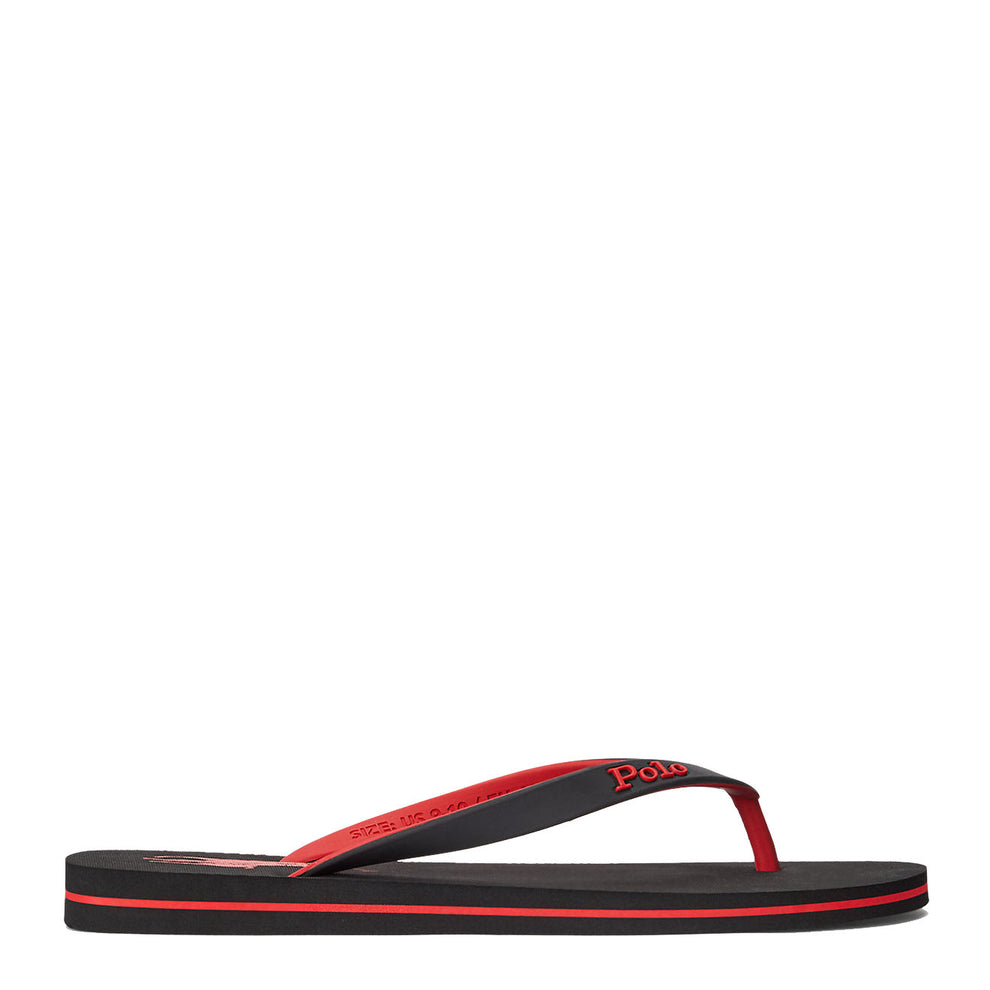 Polo Ralph Lauren Bolt Logo Flip-Flop Black / Red – The Sporting Lodge