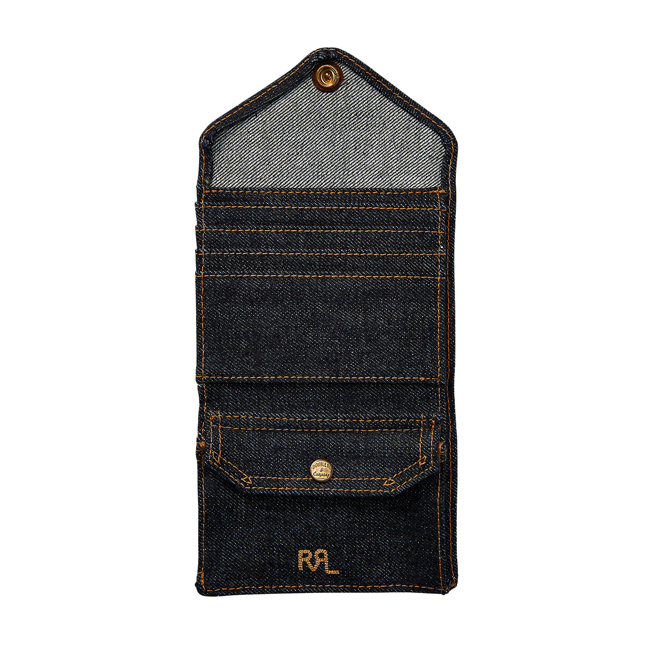 RRL by Ralph Lauren Indigo Denim Envelope Wallet | The Sporting Lodge